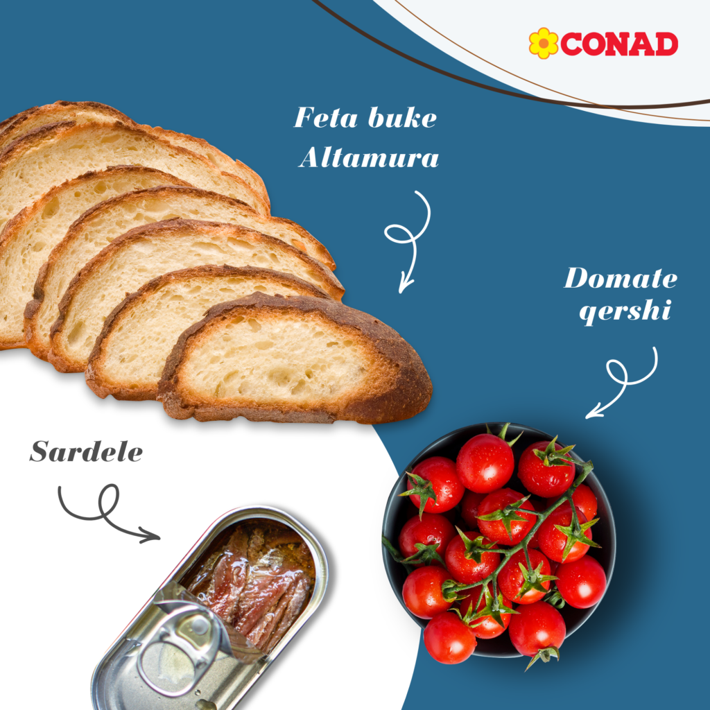 Brusketa me bukë Altamura – Conad Albania